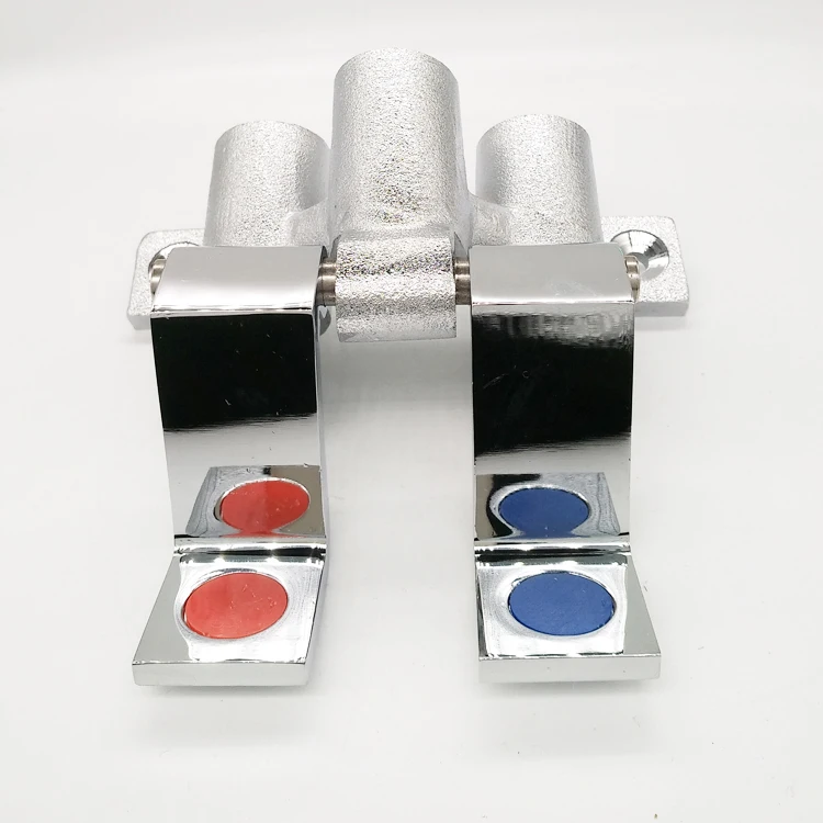 Npt Commercial Sanitary Kitchen Mixer Faucet Brass Foot Valve - Buy ...