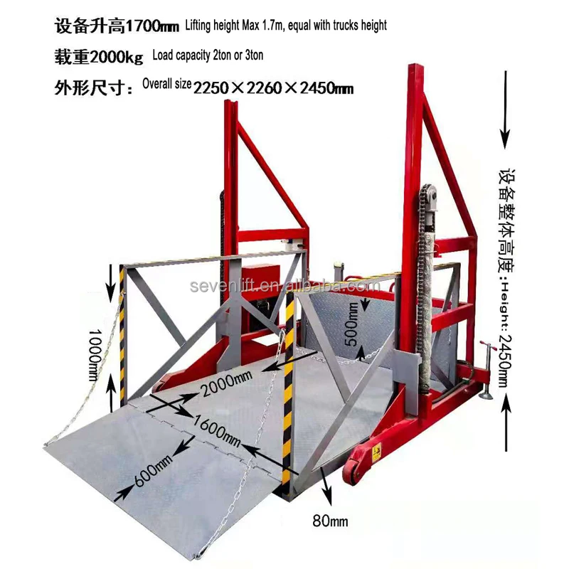 창고 용 모바일 컨테이너 로딩 및 언 로딩 도크 플랫폼 리프트 2 톤 Buy 휴대용 리프팅 크레인 톤 용량선창 가위 리프트유압 자동차 리프트 서비스 스테이션 Ce