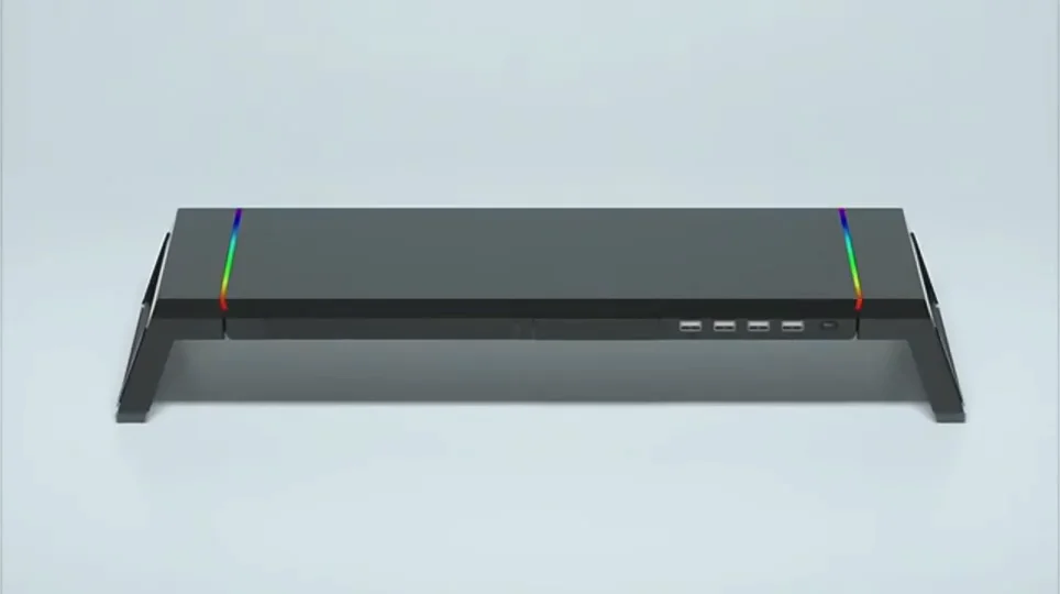 4 Usb Hub Computer Monitor Stand Folding With Drawer And Mobile Stand ...