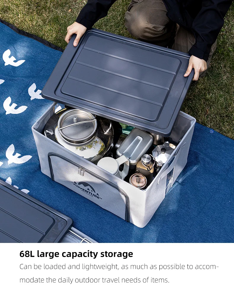 SHIMOYAMA Car Folding Storage Box - Ideal for Outdoor Camping
