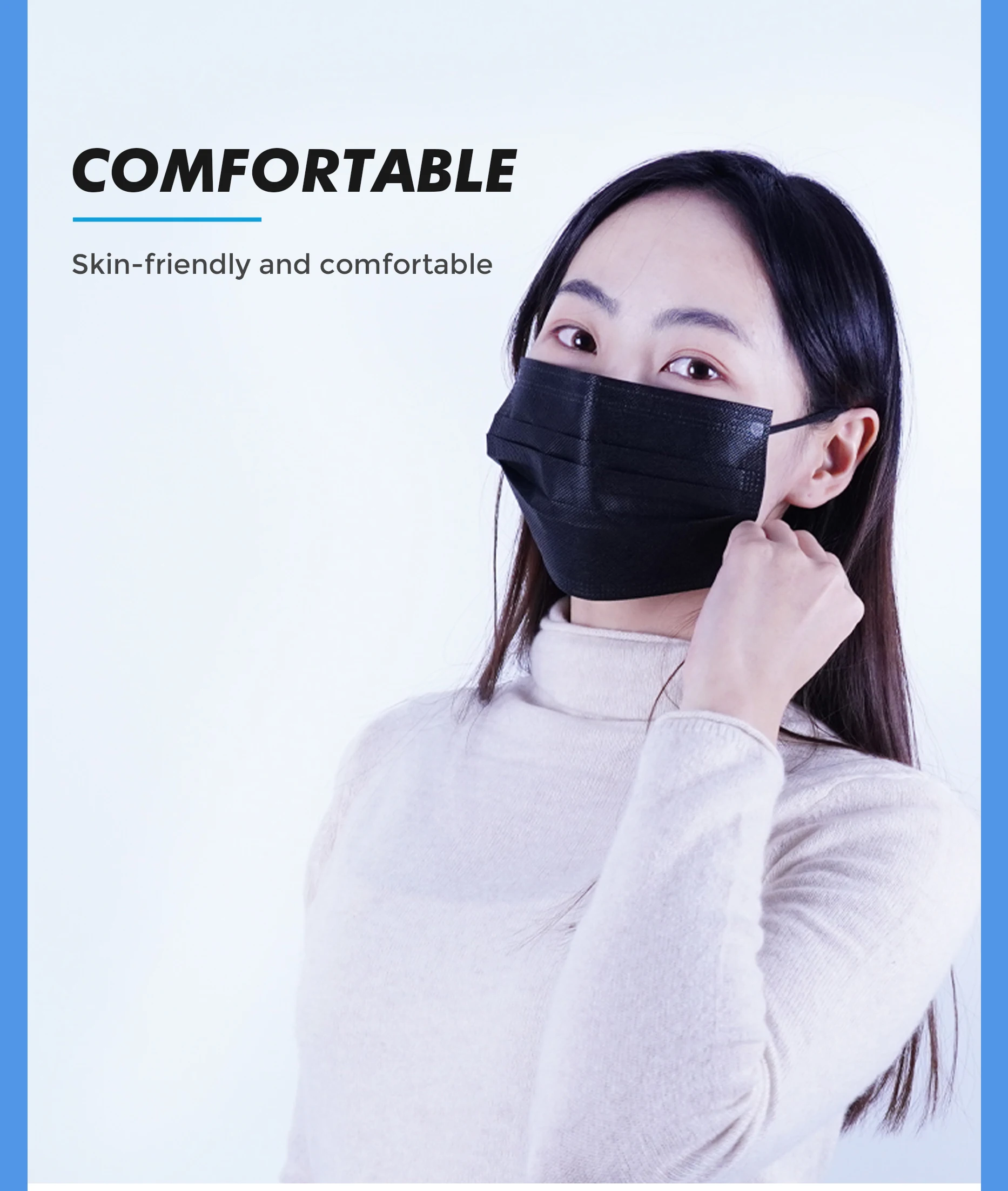Mask Personal Protective China Disposable Face Mask Non-woven Fabric ...