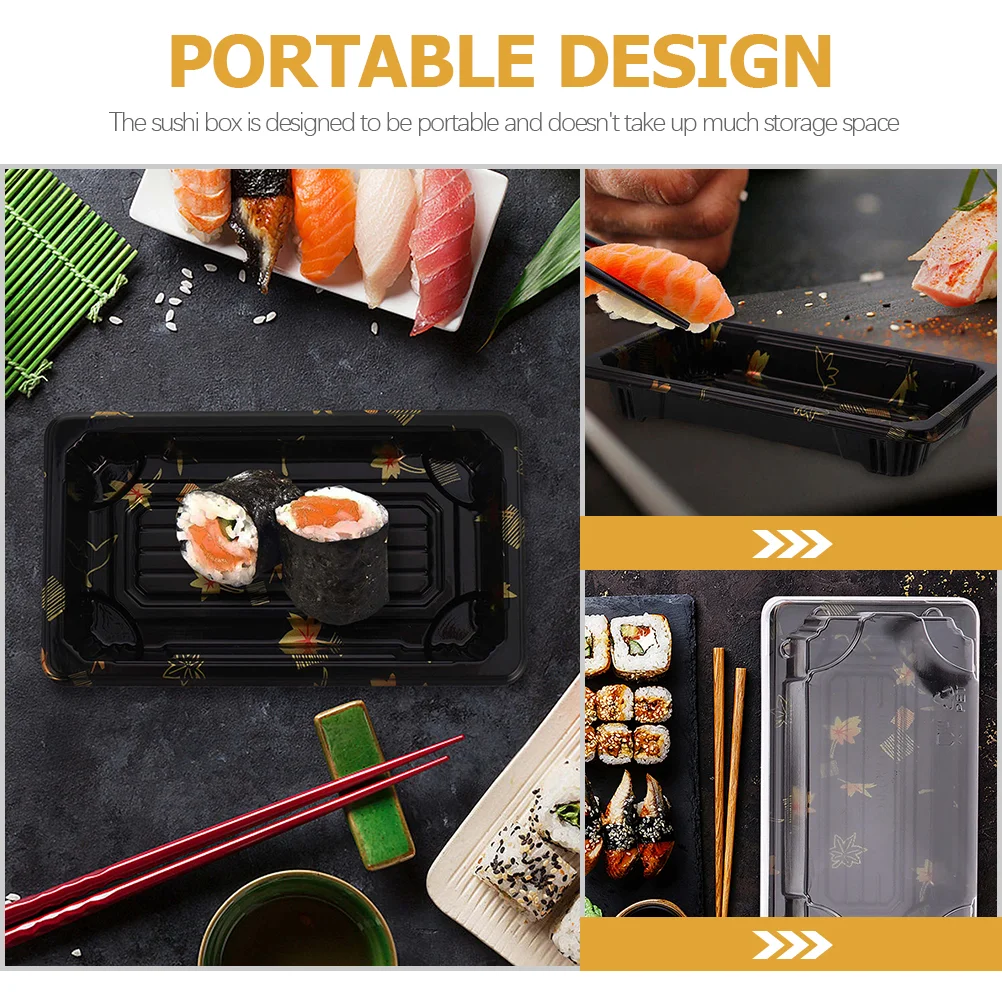 Wholesale Food Grade Disposable Rectangle Custom Plastic Sushi Togo ...