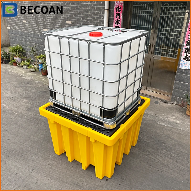 1000L IBC Tank Spill Pallet - Secondary Containment for Oil Control
