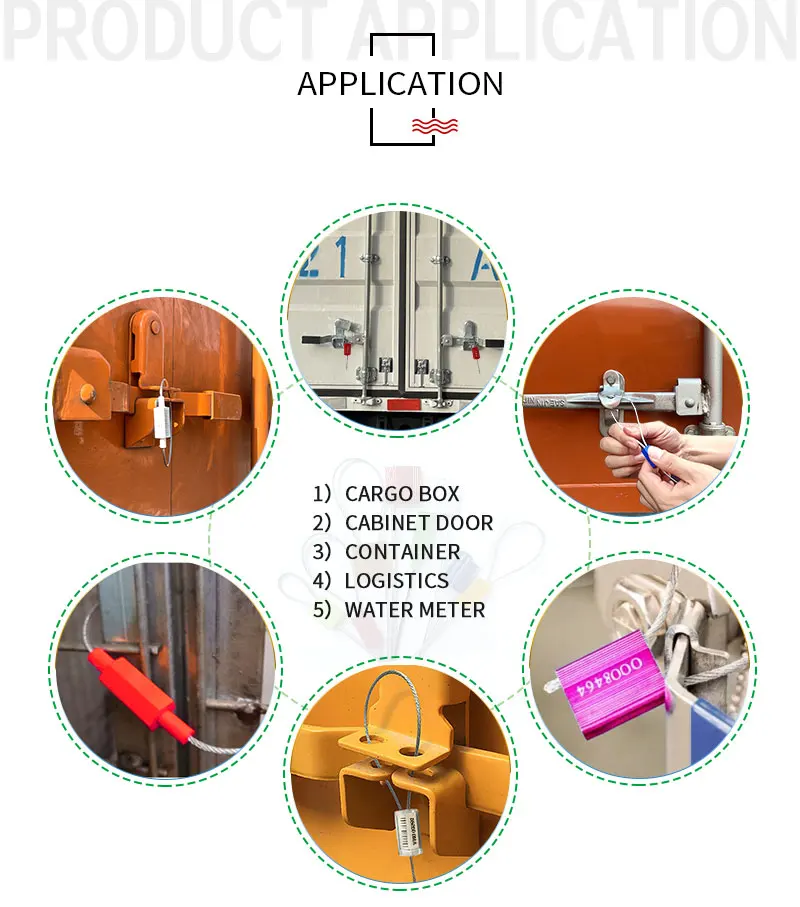Container Truck Wire Rope Cable Seal Cable Lock Security Seal Tag ...