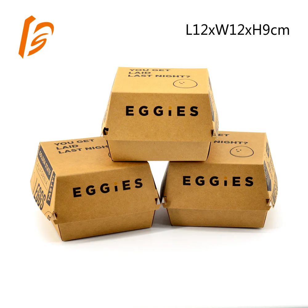 Standard Kraft Compostable Clamshell Burger Box - Eco-Friendly Food ...