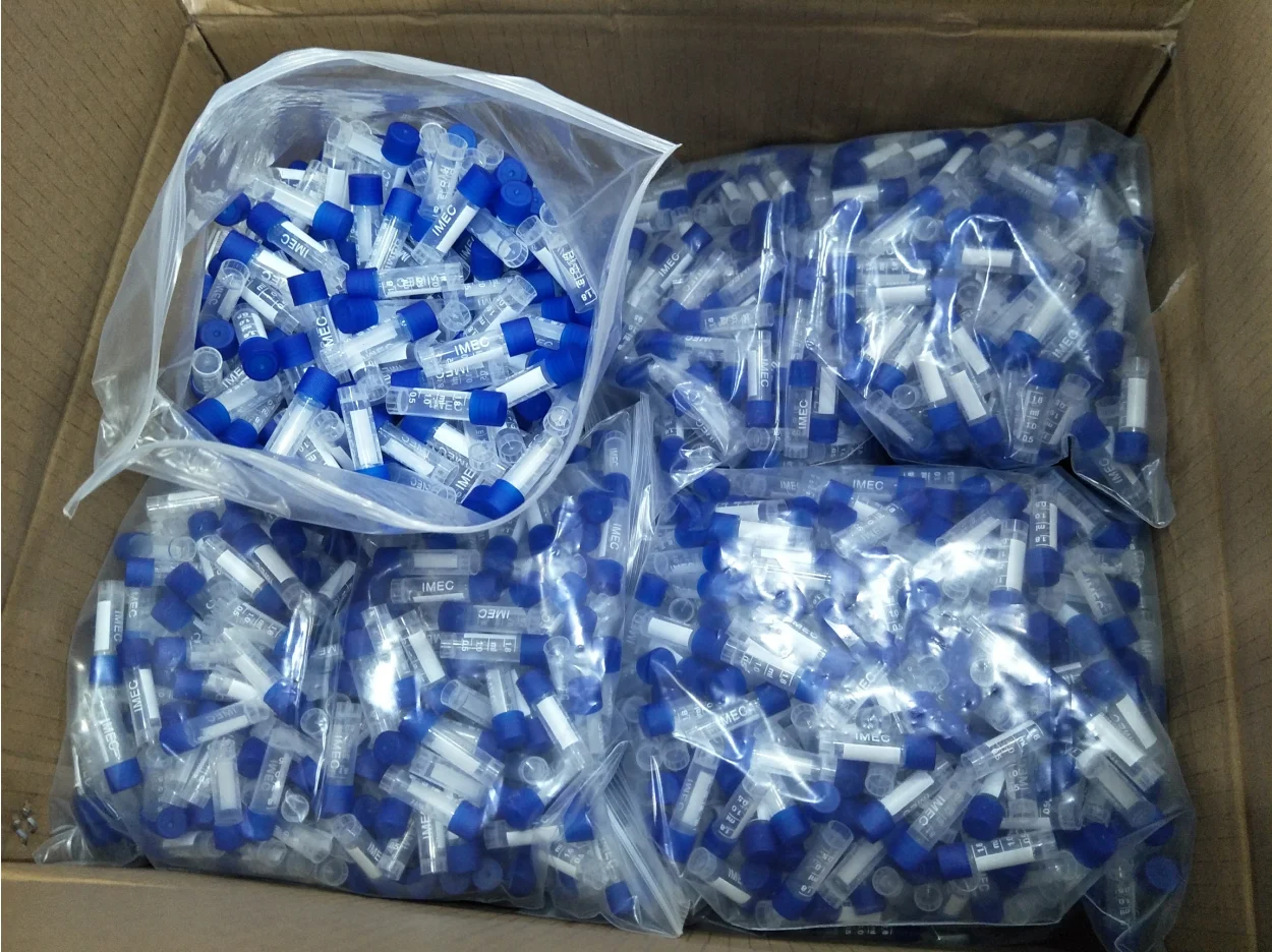 Lab Cryogenic Cryovail Cryo Tube Freezing Tube 1.8ml Cryotube External Thread Cryotubes 2ml With ...