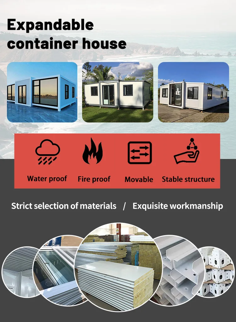 Fast Install Prefab Tiny Extendable Container Home Office Modular ...