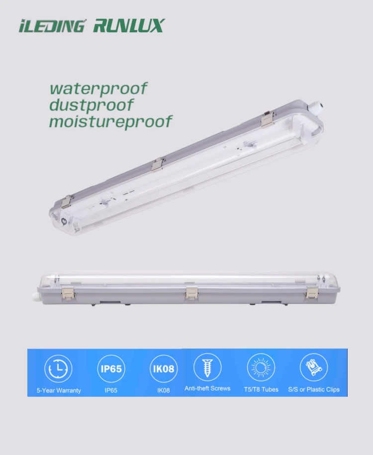 2FT 4FT 5FT T8 LED Tube Fluorescent Lights - Tri-proof