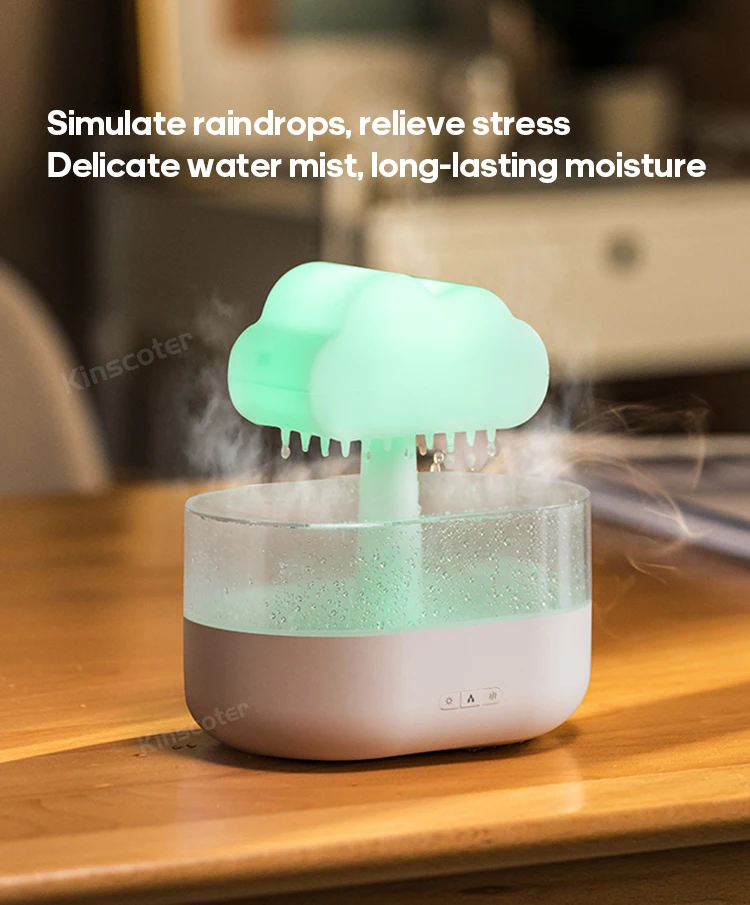 Rain Cloud Humidifier - 7 Color LED Essential Oil Diffuser