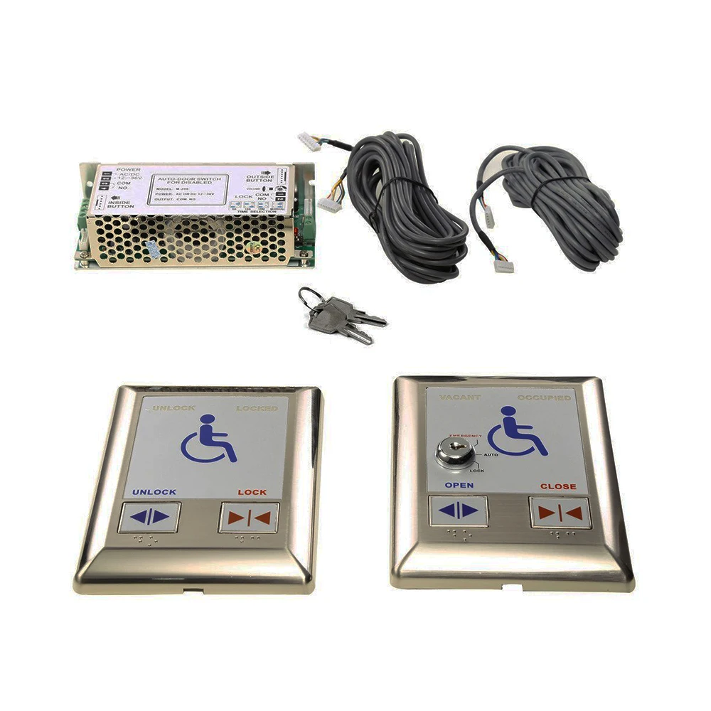 Stainless Steel Push To Open Washroom Handicap Door Motion Detector ...