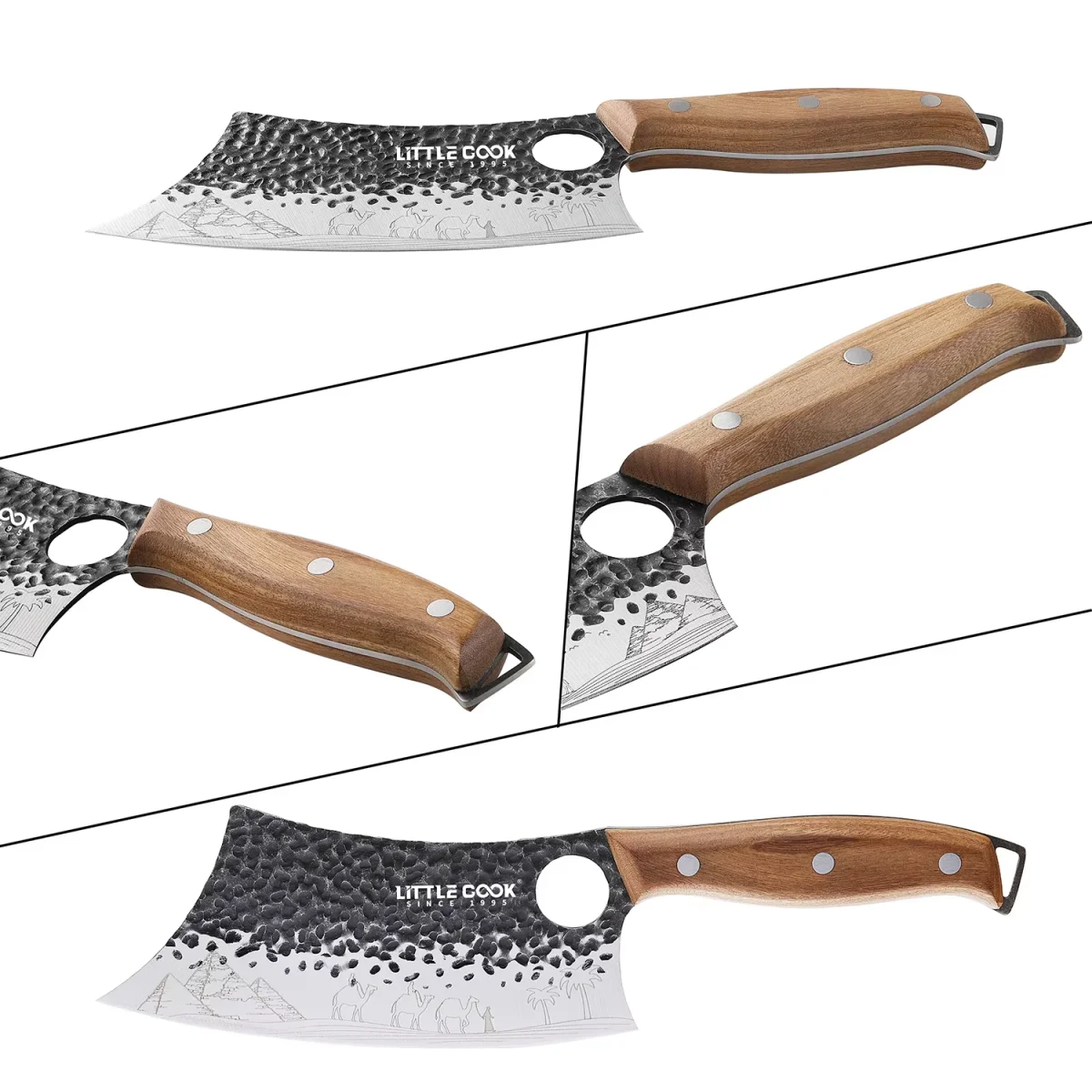 Hand Forged Kitchen Knife Set - Durable & Versatile