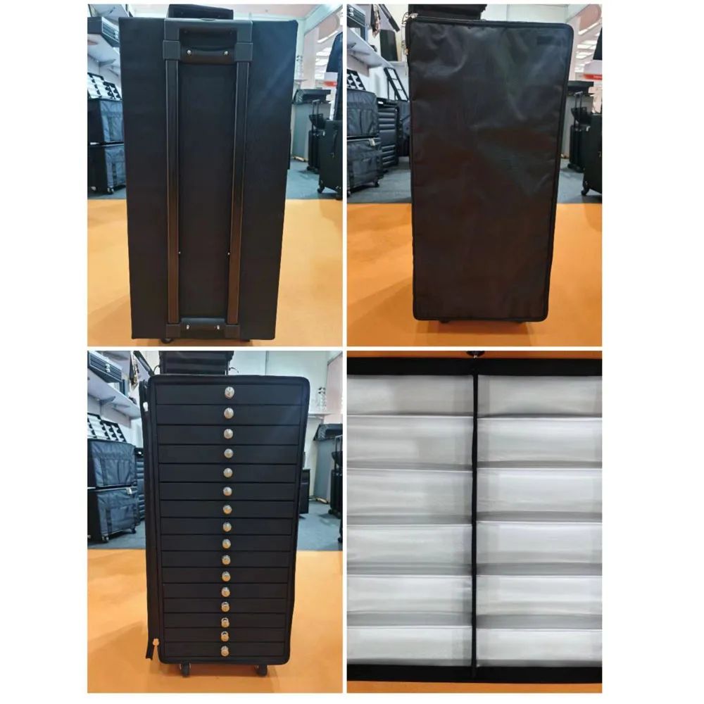 Custom Can Move Trolley 10 Trays Sunglasses Storage