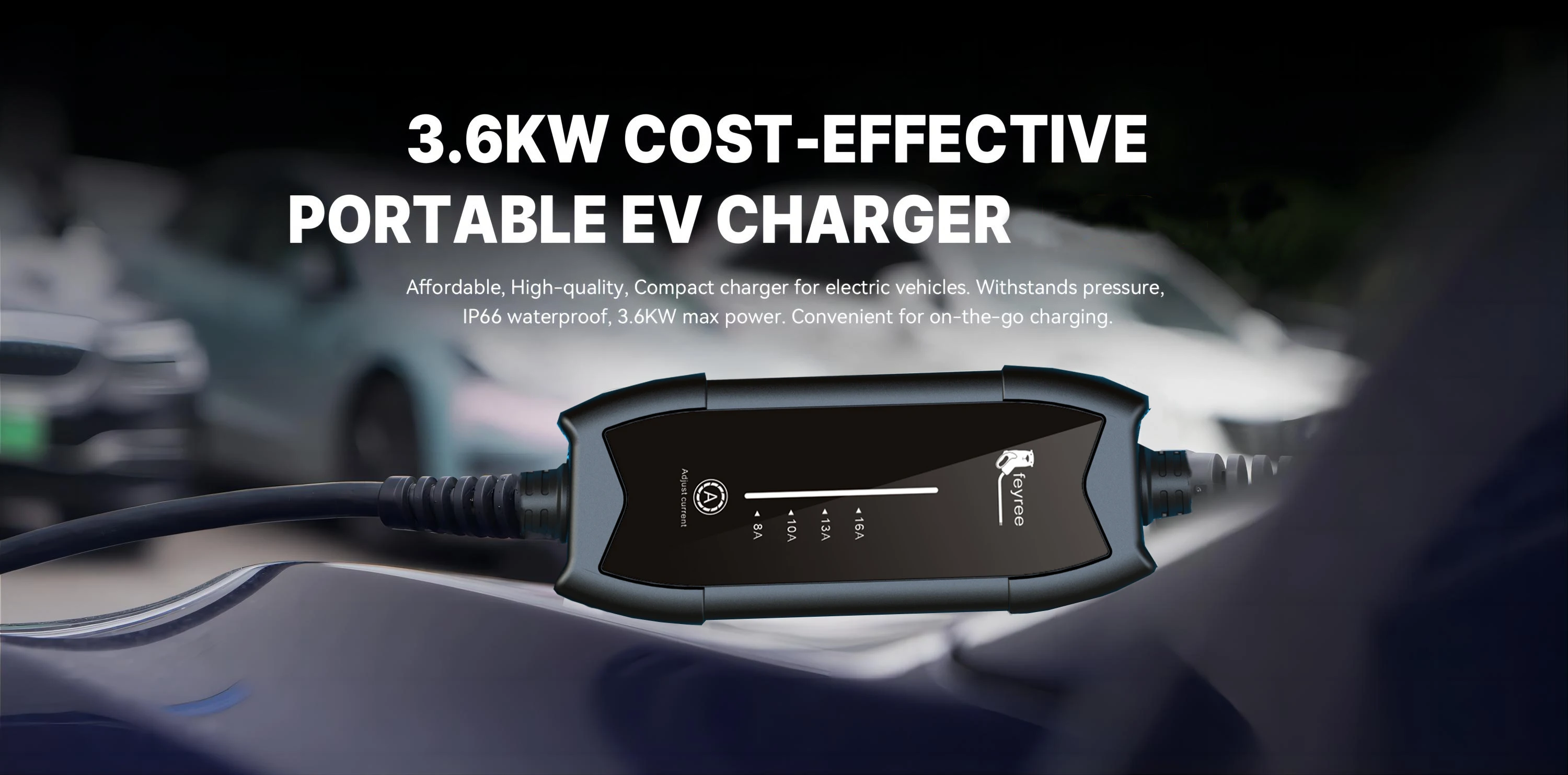 Feyree Portable EV Charger - Fast, Reliable Charging