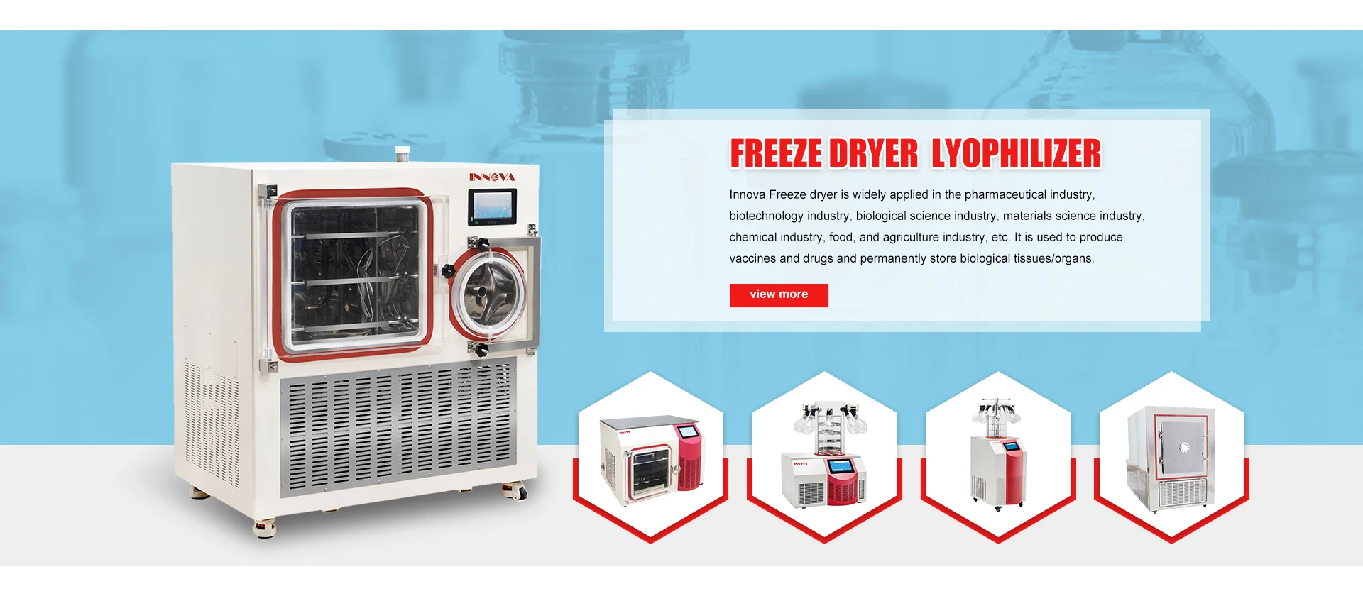 INNOVA Professional Vacuum Laboratory Freeze Dryer Machine Lyophilizer ...