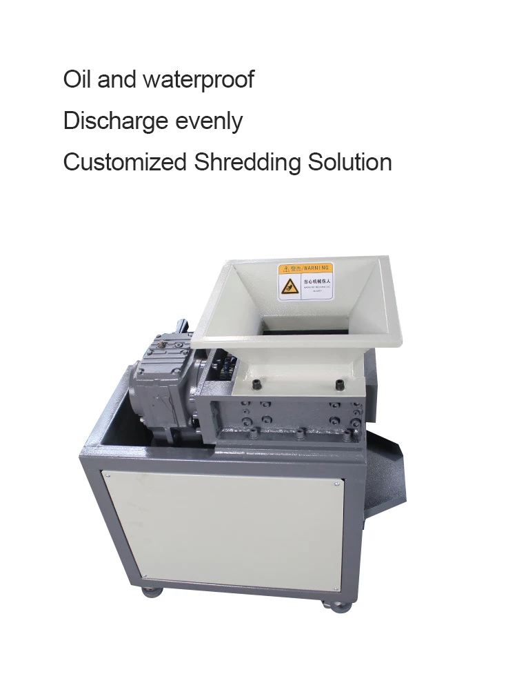 Rubber Plastic Metal Shredder Small Plastic Shredder Machine Double ...