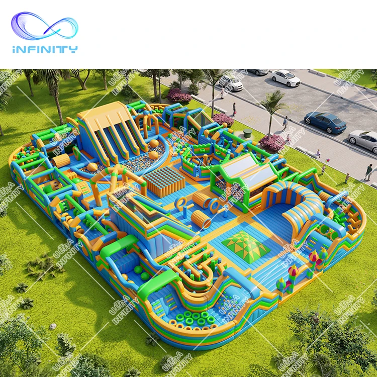 Outdoor Inflatable Sports Obstacle Course - Fun & Safety