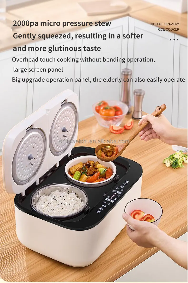 2024 Double Pot Rice Cooker - Multifunctional Kitchen Appliance