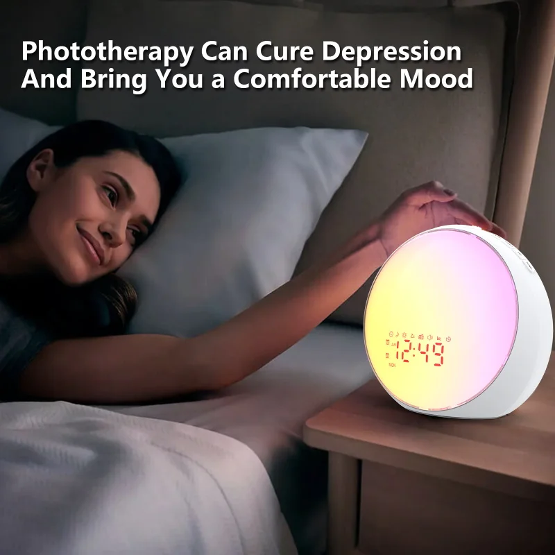 Wholesale Kids Clock Smart Sleep Wake-up Light Colored Sunrise And ...