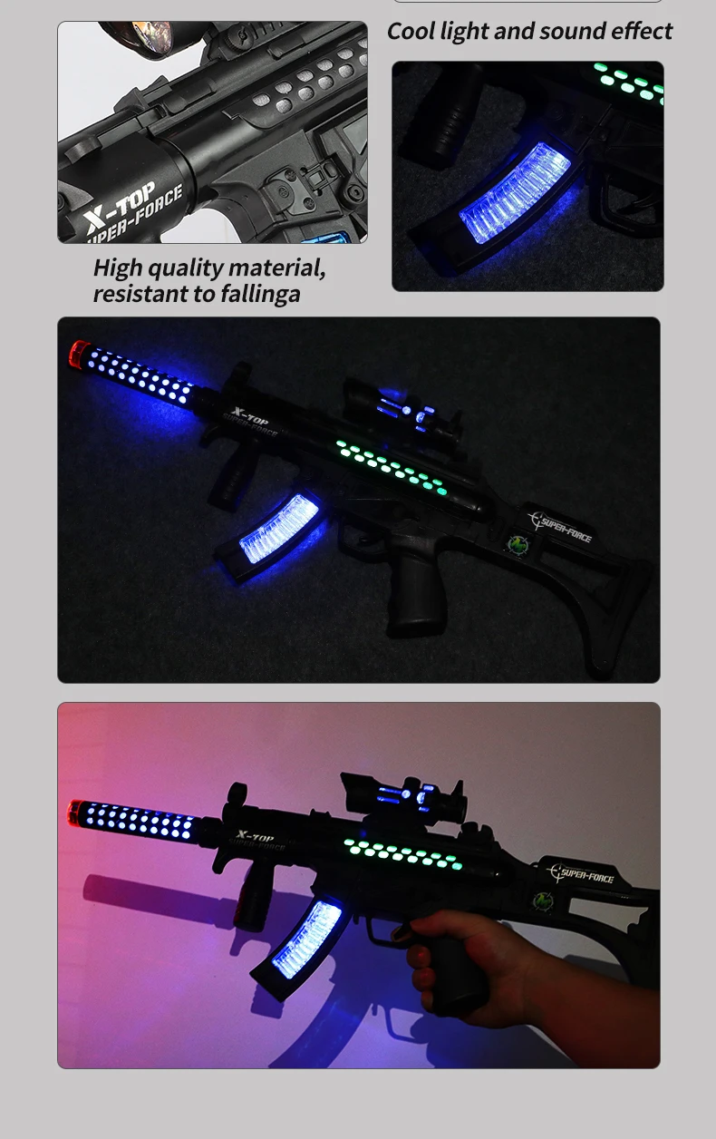 Toy Gun M4a1 Light Sound Effects Gun Can Not Be Fired Children Infrared ...