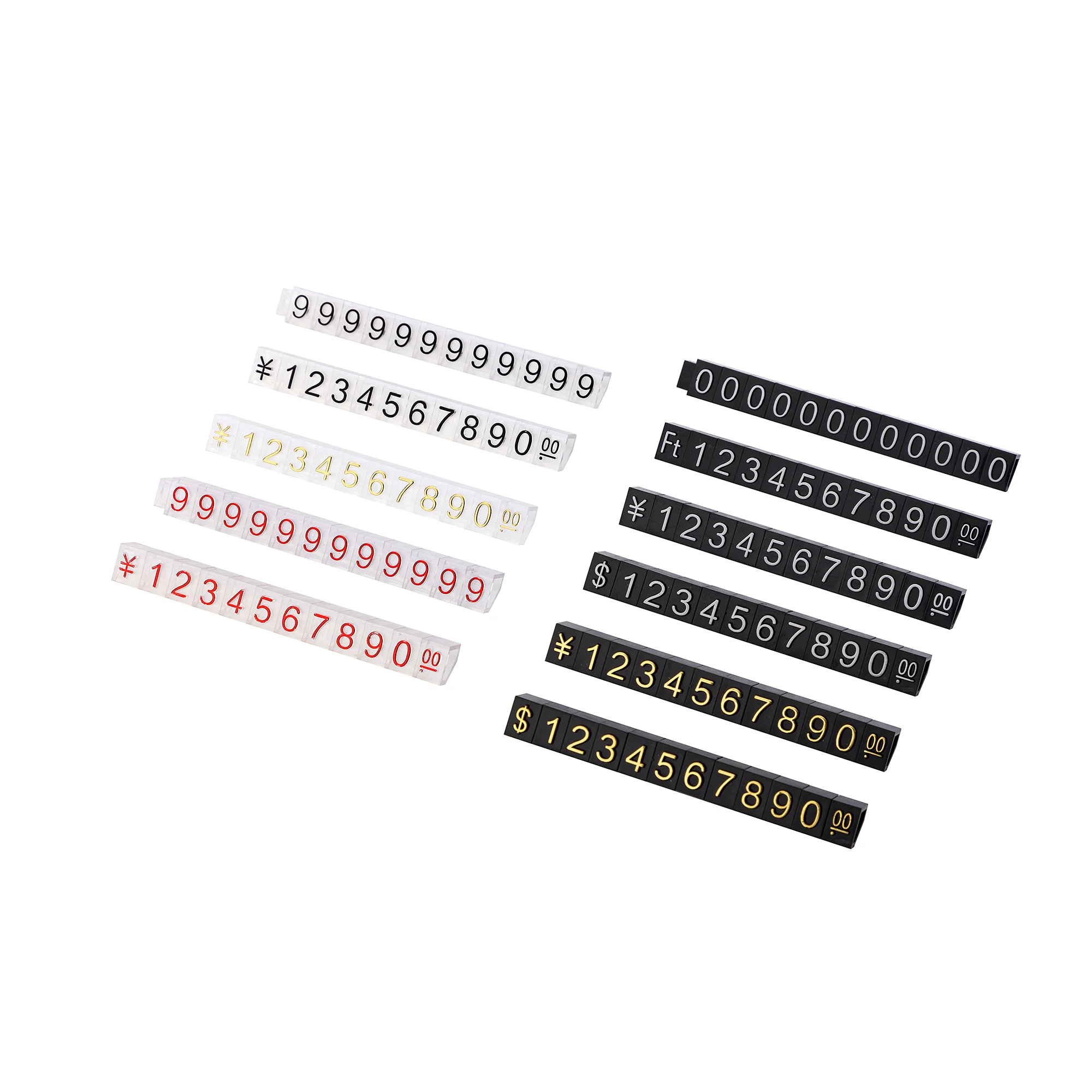 Price Tag Cube Adjustable Assembly Number Angled Pricing Counter ...