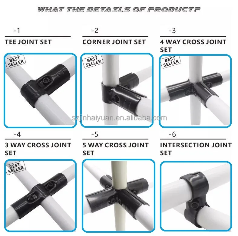 Hot Selling Lean Tube Fitting Connector Hj-3 And Metal Joint For T ...