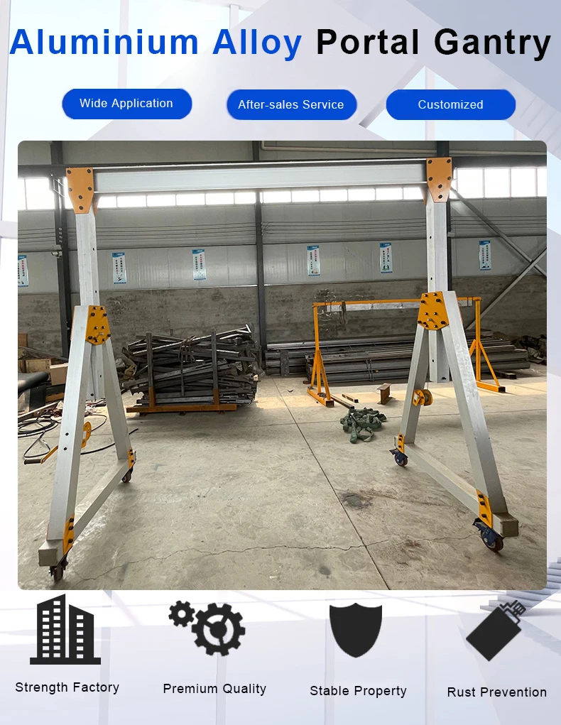 1000kg to 5000kg Portable Gantry Crane - Efficient Lifting