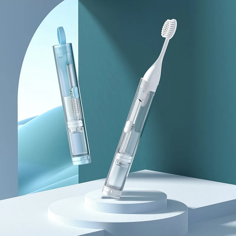 2 in 1 Toothbrush Toothpaste - Portable Travel Companion