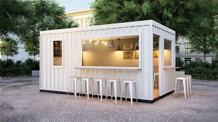 China Made Custom Shipping Container Bar Fast Food Kiosk Prefab ...