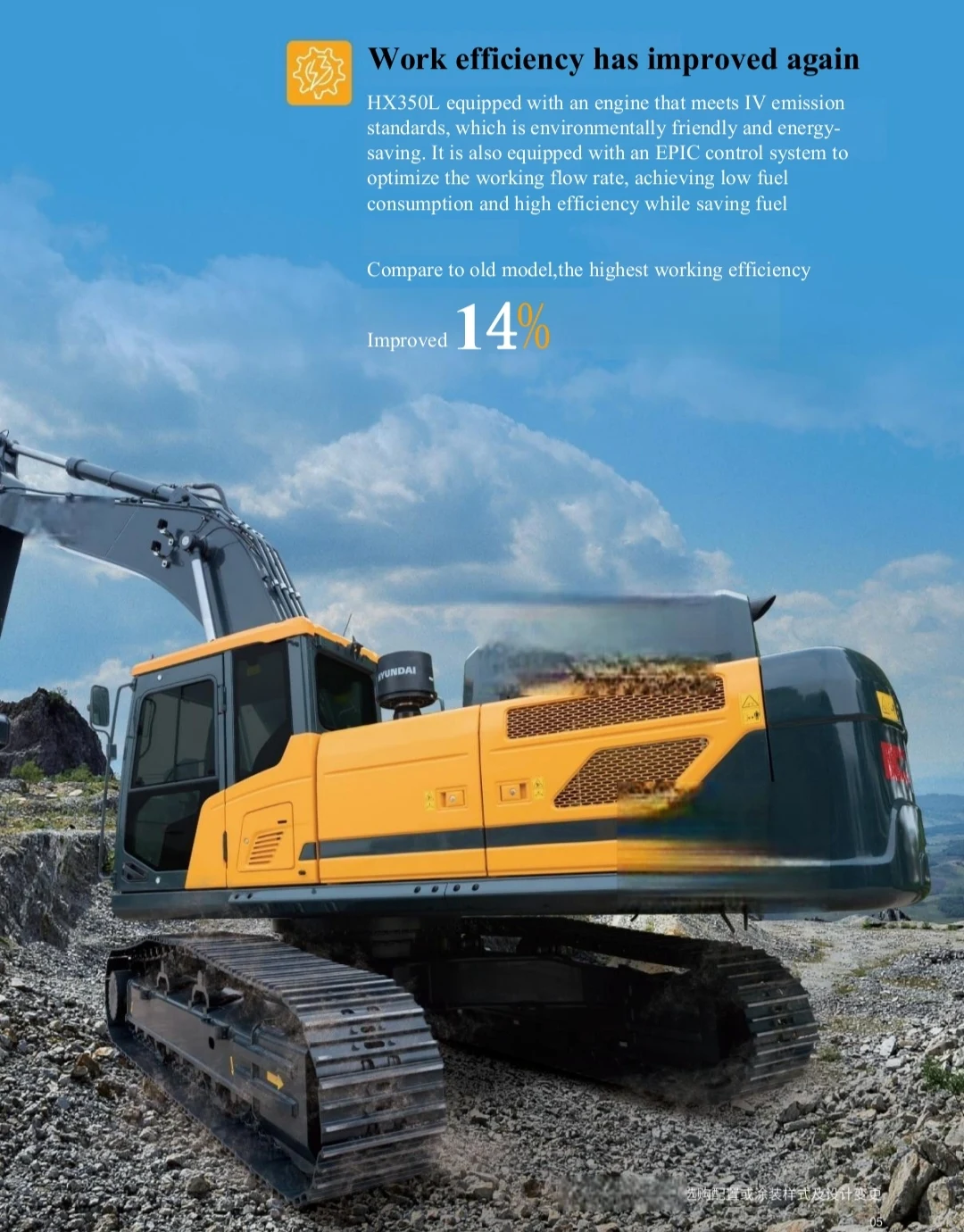 Hx350l New Excavator Price Crawler Hyundai Big Excavator Machine Good ...