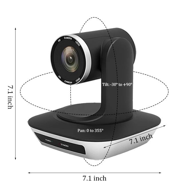 Runpu V10 USB PTZ Camera - 10X Zoom for Video Conferences
