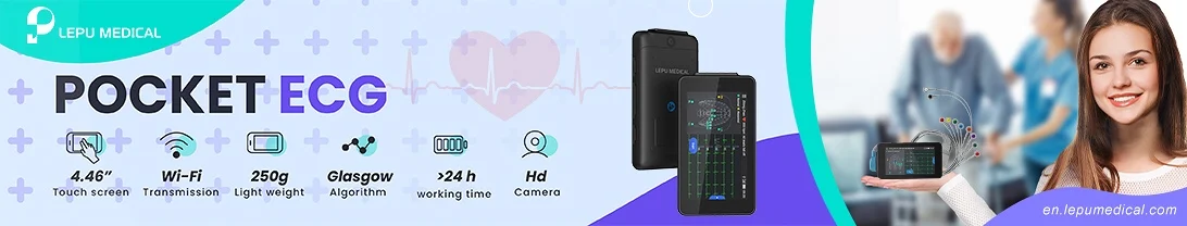 Lepu PCECG-500 Portable EKG Monitor - 12 Lead ECG Device