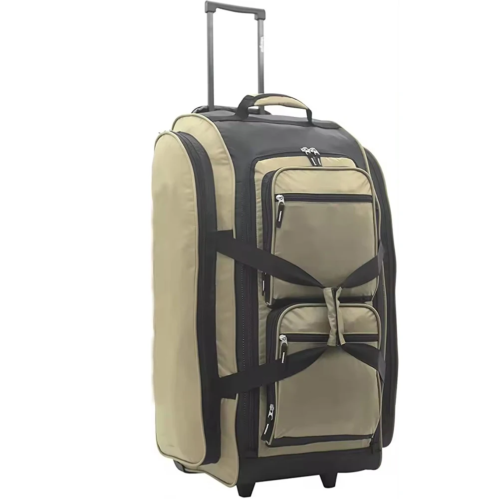 DAYGOS Carry on Overnight Rolling Weekender Wheeled Duffel Bag ...
