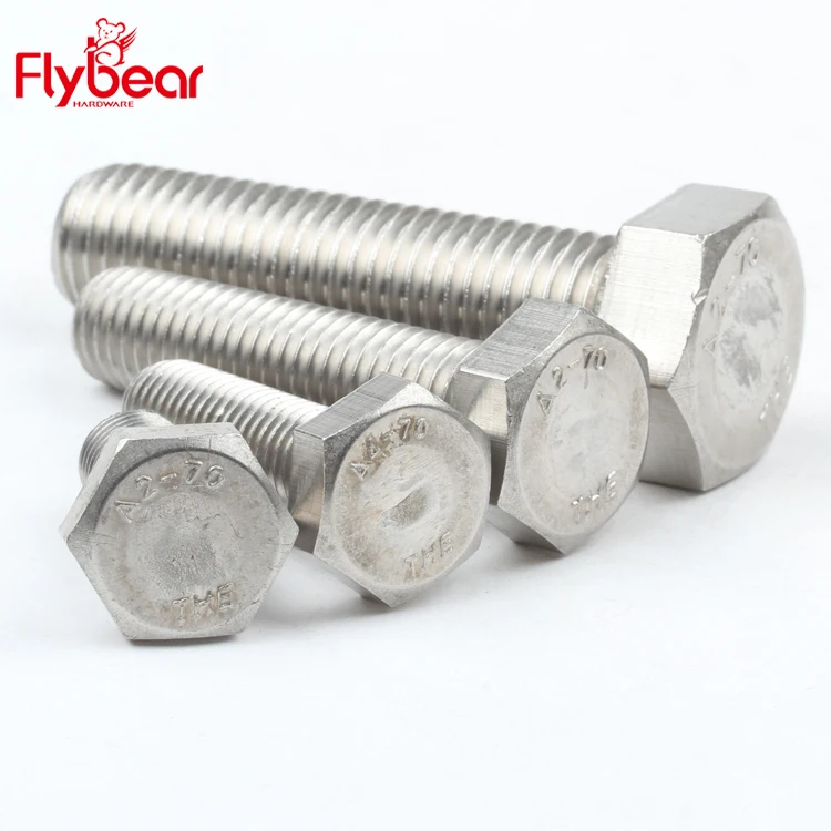 Din931 Standard Stainless Hex Bolts A2-70 Partial Thread Hexagon Bolt 1.4404 Stainless Steel ...