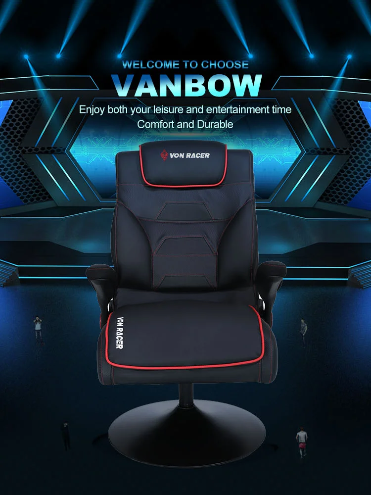 VANBOW X Rocker Pedestal Gaming Chair with Headrest+Mounted Wireless ...