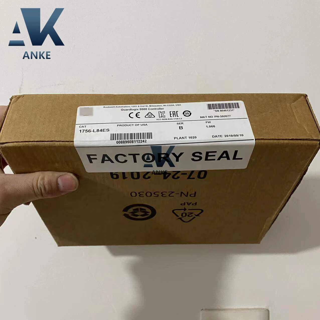 Ab 1756-l84es Guardlogix 5580 Safety Controller - Buy Allen Bradley Plc ...