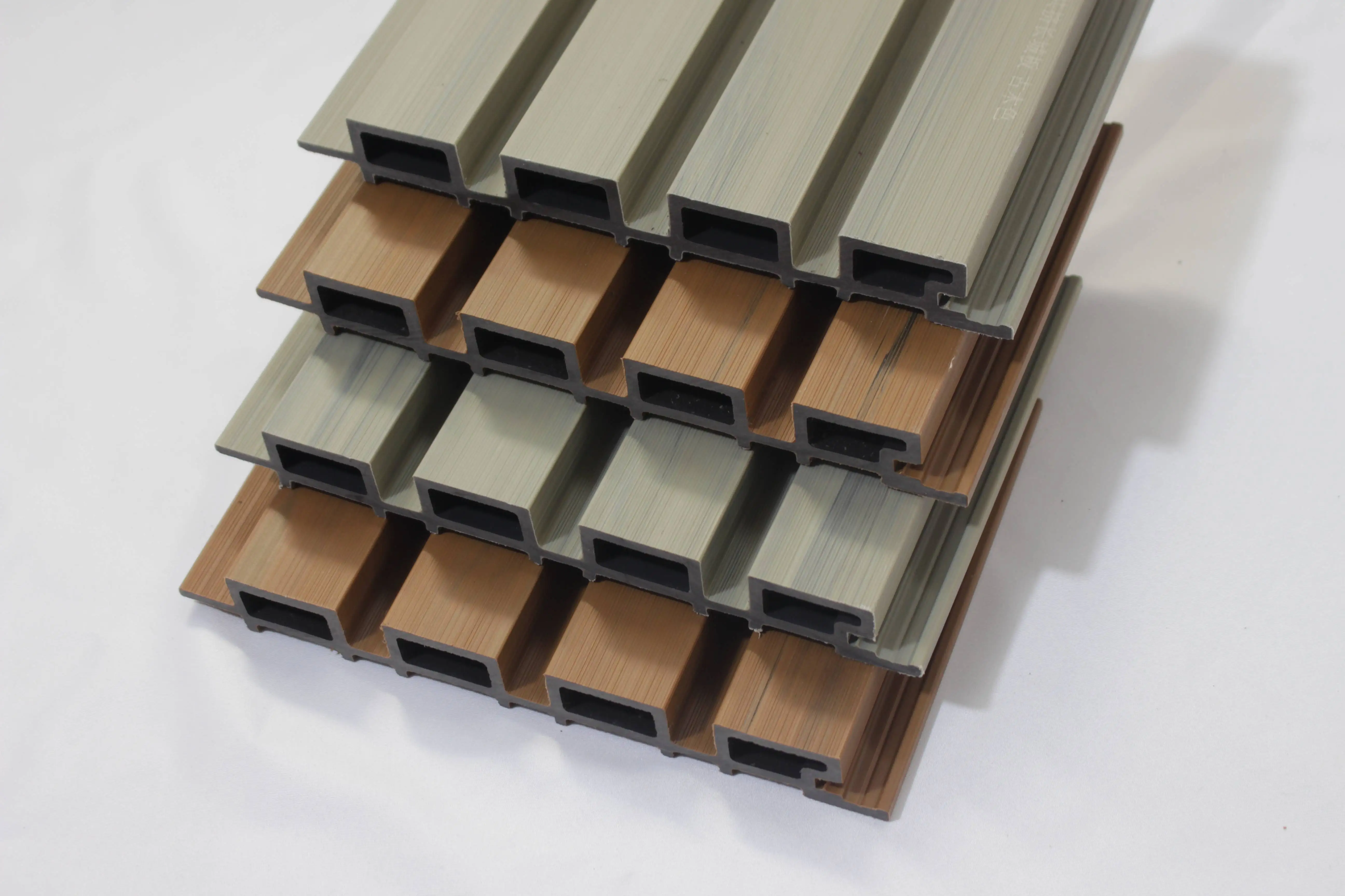 High Strength 3D Wood Texture Wpc Fluted Wall Panel Outdoor 219*26 mm ...