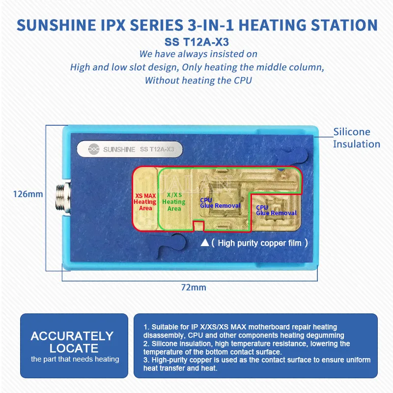 Sunshine Ss T12a Heat Table For Iphone Motherboard Repair