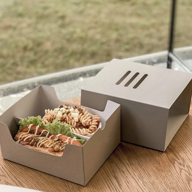 Custom Logo Printing 2mm Thick Sandwich Box - Recyclable