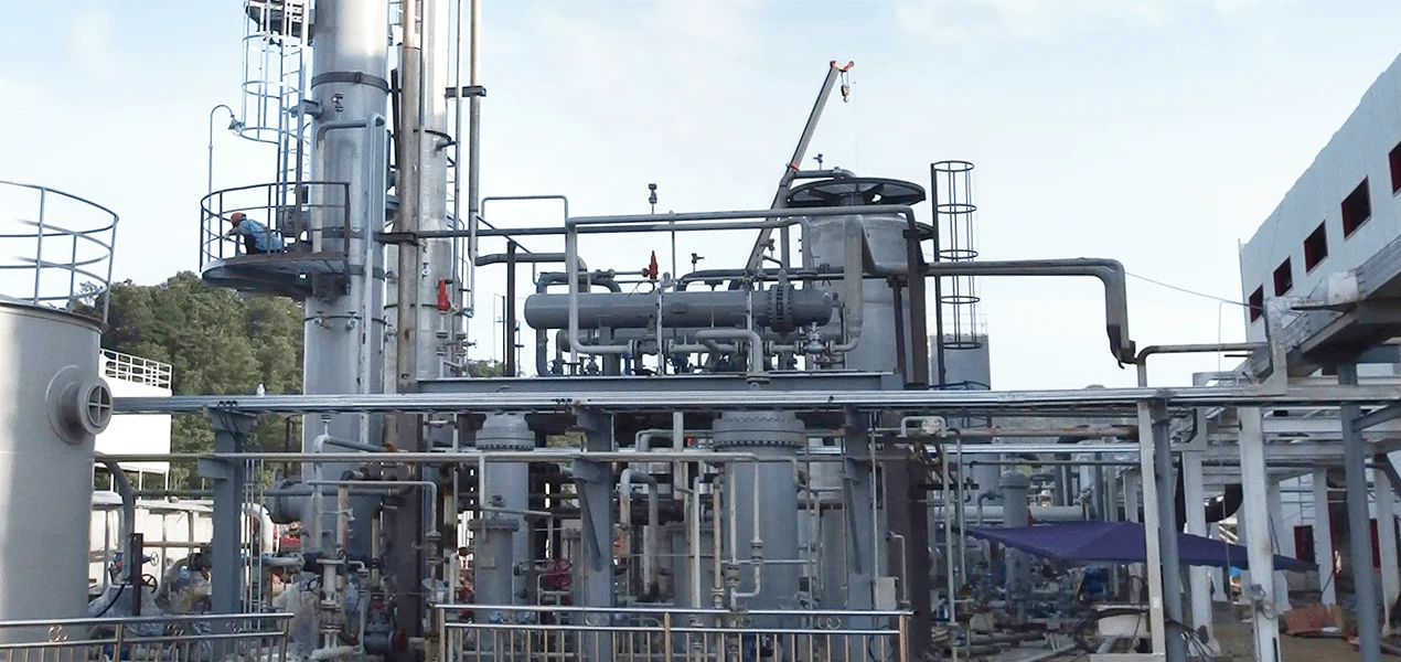 Carbon dioxide CO2 removal skid decarbonization unit for Natural gas ...