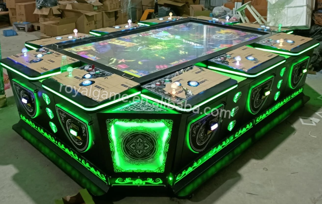 US Popular Fish Game Arcade Cabinet 8 Player 10 Player Fish Table Fish ...
