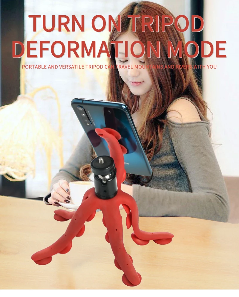 Cheap Mobile Phone Holder Suckers Deformable Table Mini Flexible Tripod ...