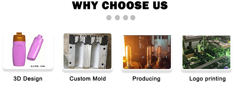 Hh Custom 50ml 60ml Plastic Squeeze Water Enhancer Bottle With Flip Top ...