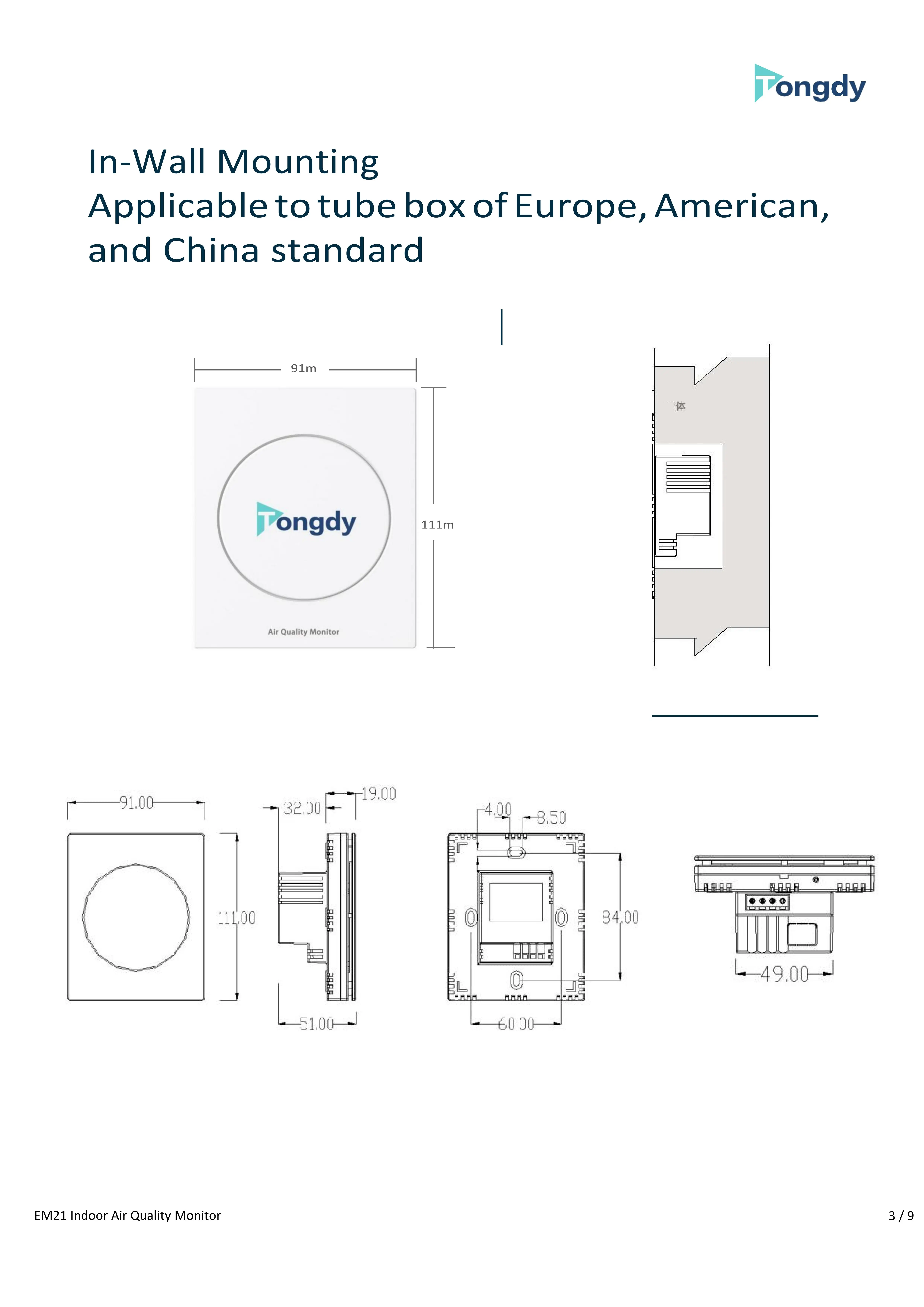 Tongdy's Latest Indoor Air Quality Monitor Multi-Sensor Device for In ...