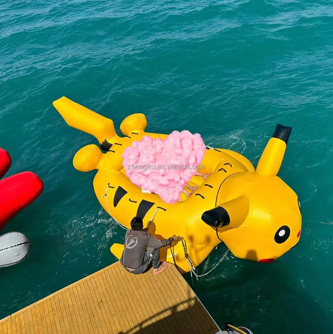 Crazy Summer Exciting Inflatable Rotating Water Toys Disco Boat Towable ...