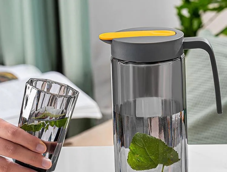 32oz 1Liter Round Glass Water Juice Jug With 4pcs Glass Cup Glass ...