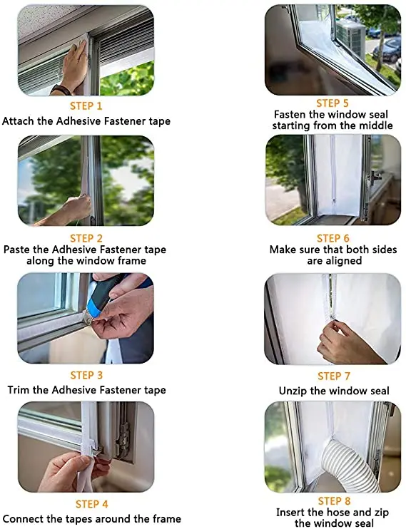 Home Airlock Window Sealing Portable Ac Window Seal For Air Conditioner ...