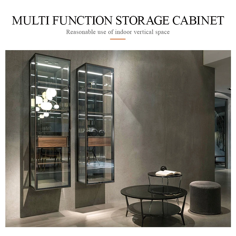 Aluminum Display Cabinet Luxury Storage Cabinet High Quality Wall Mount ...