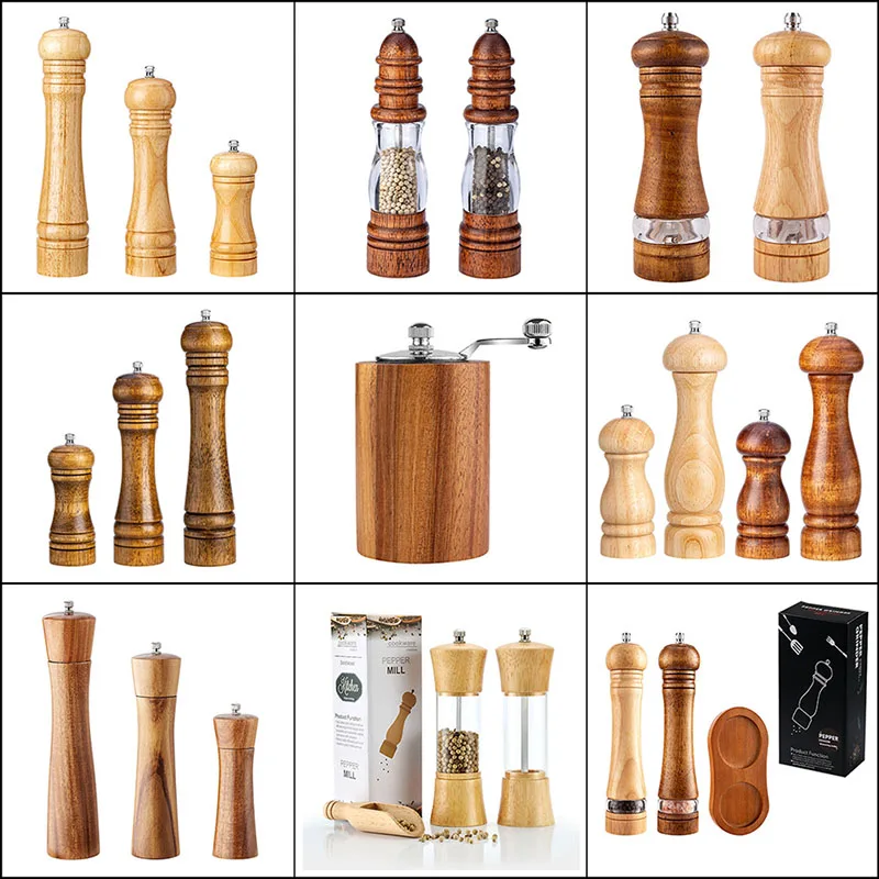 Fast Delivery Color Box Packing Spices Mills Grinder Set Salt And ...