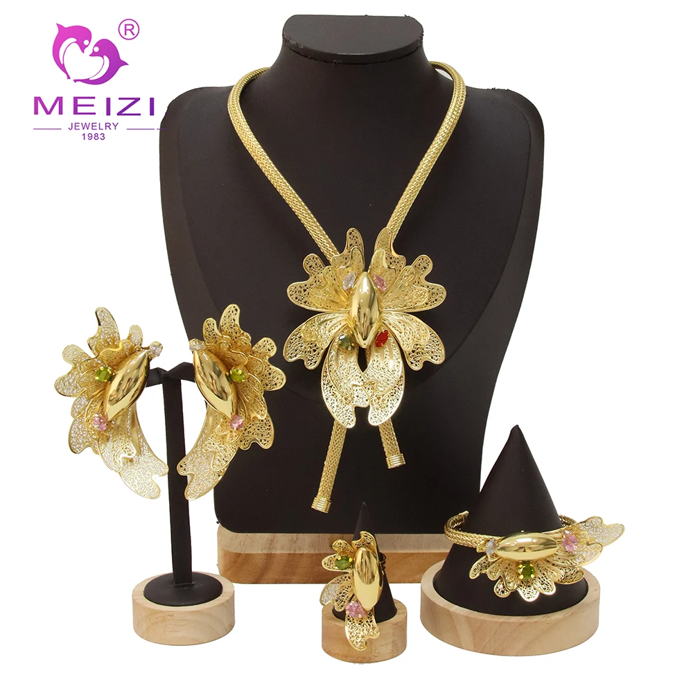 MEIZI Jewelry Hot Selling Fashion Fine Jewelry Dubai Gold Necklace ...
