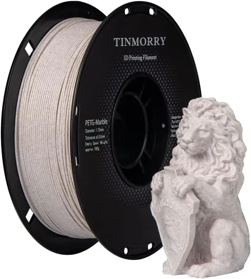 TINMORRY 3D Printing Filament 1kg PLA+ Marble Filament 1.75mm Colorful ...